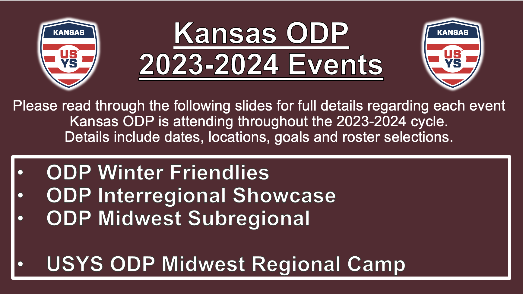 ODP State Pool - USYS Kansas